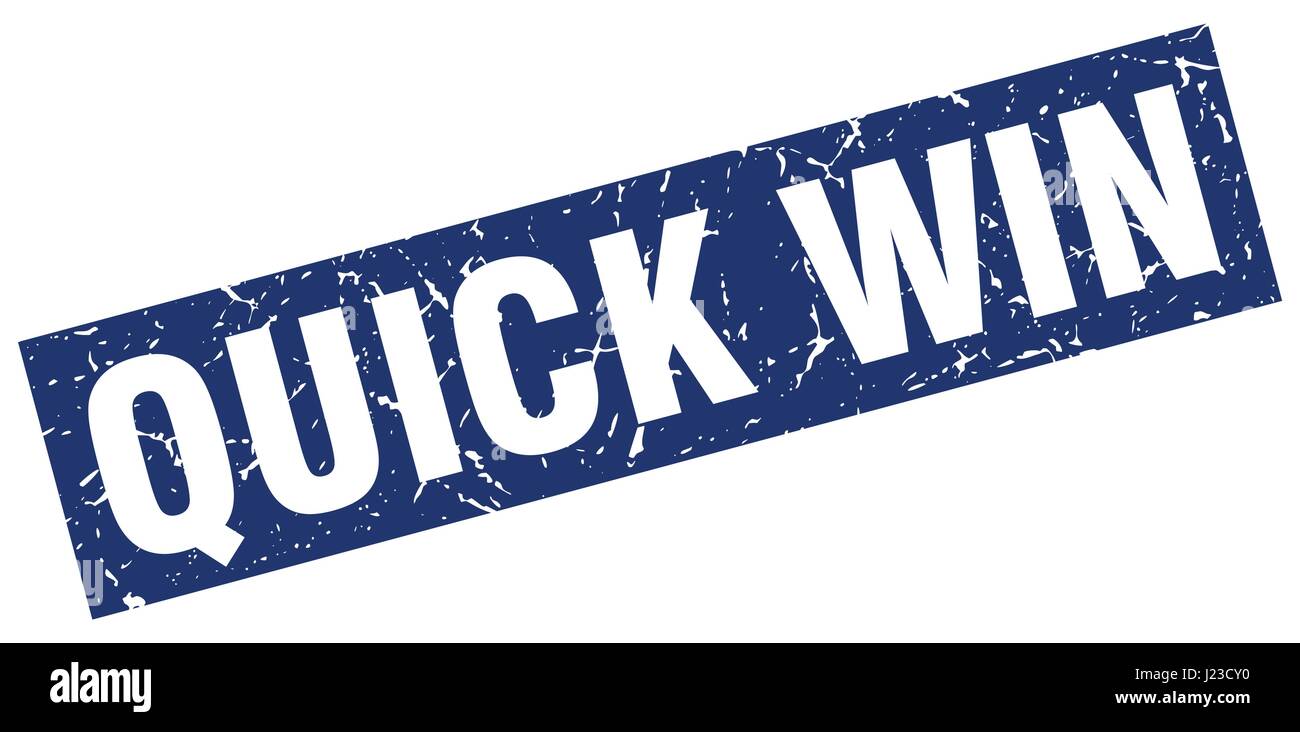 Quick win square stamp hi-res stock photography and images - Alamy