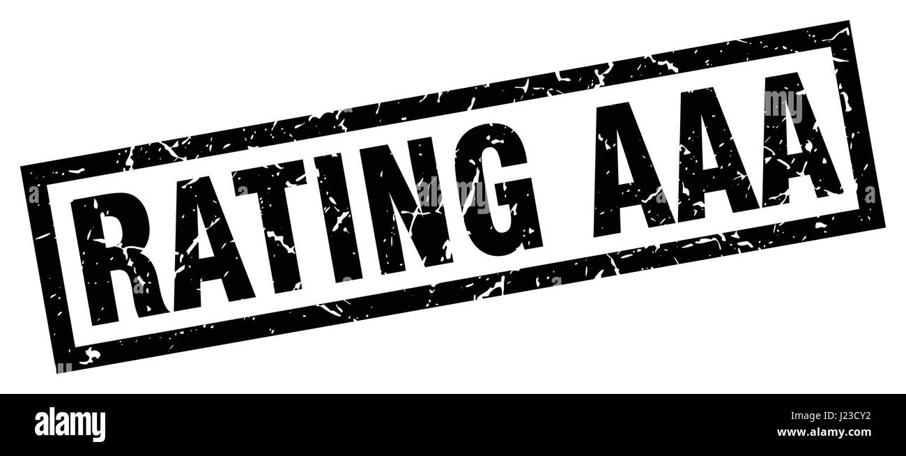 square grunge black rating aaa stamp Stock Vector Image & Art - Alamy