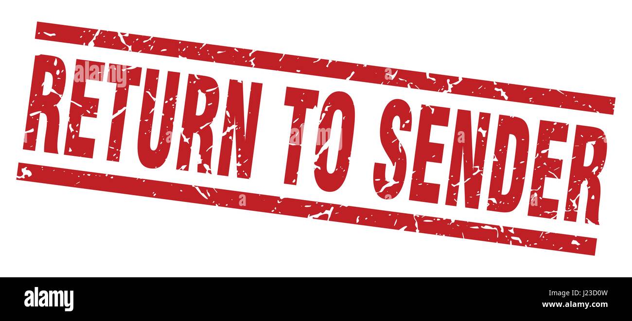 Return to sender Stock Vector Images - Alamy