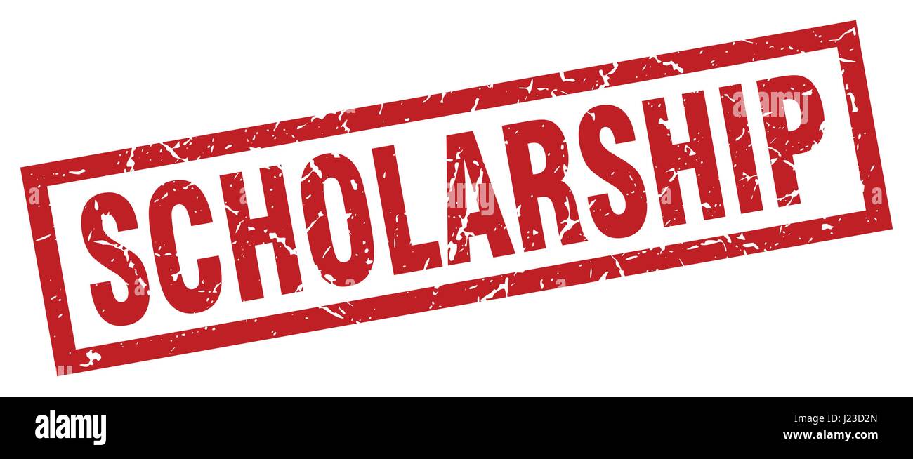square grunge red scholarship stamp Stock Vector Image & Art - Alamy