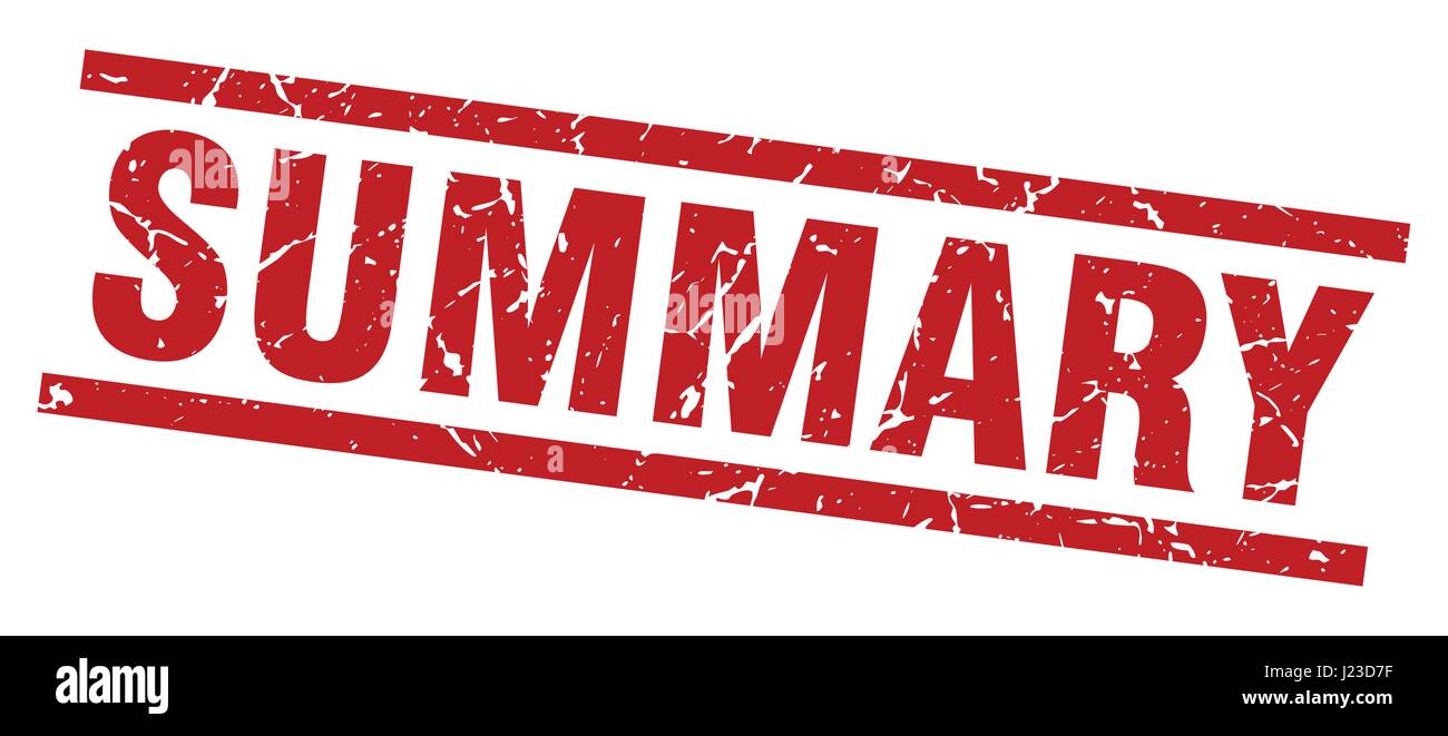 Summary stamp square grunge hi-res stock photography and images - Alamy