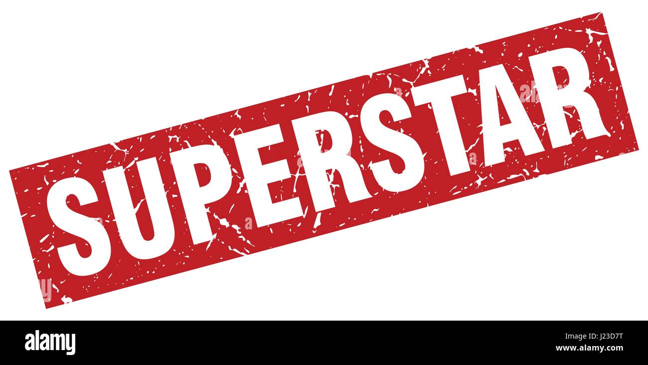 square grunge red superstar stamp Stock Vector Image & Art - Alamy