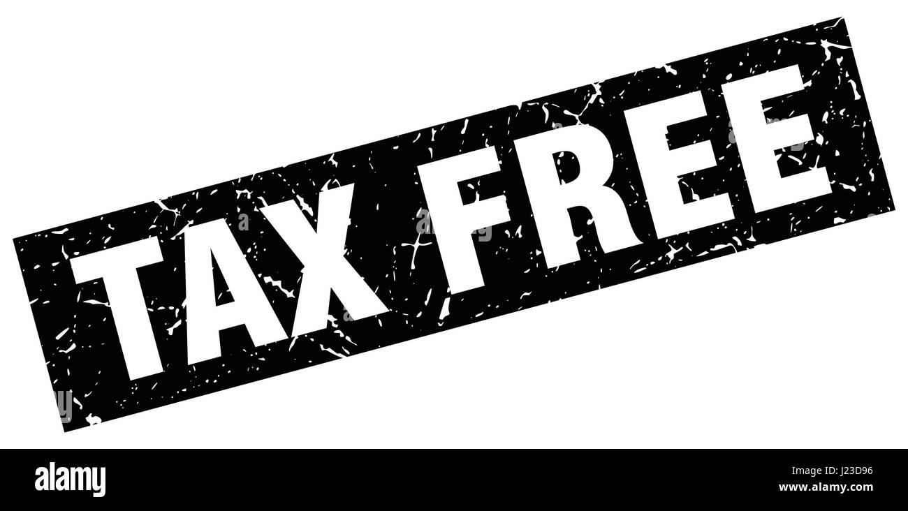 square grunge black tax free stamp Stock Vector Image & Art - Alamy