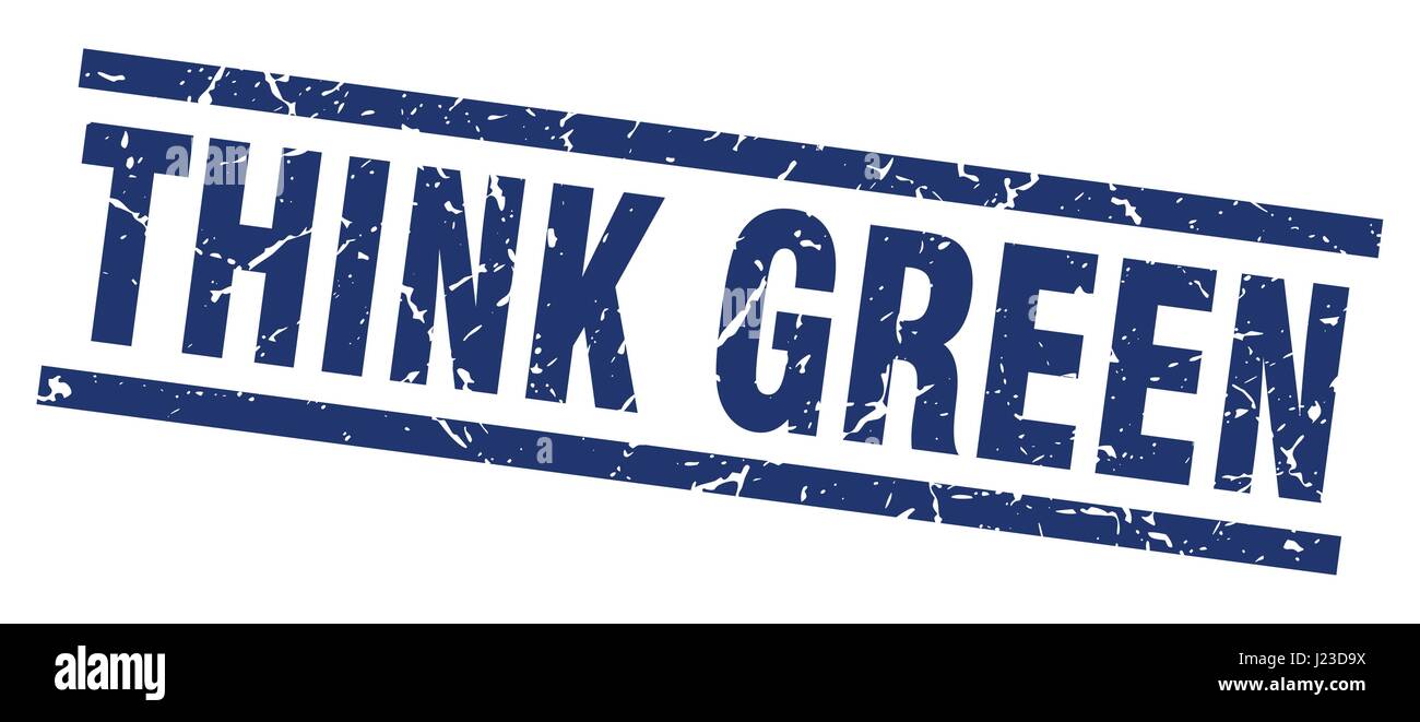 square grunge blue think green stamp Stock Vector Image & Art - Alamy