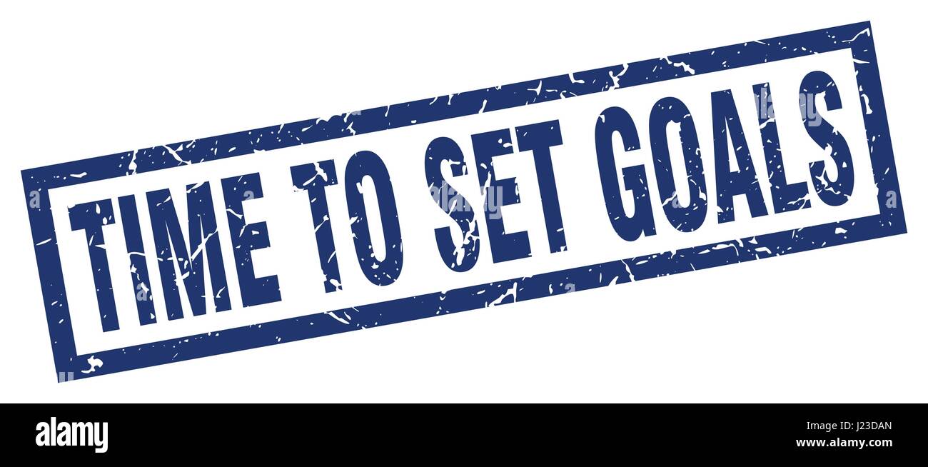 Time set goals blue hi-res stock photography and images - Alamy