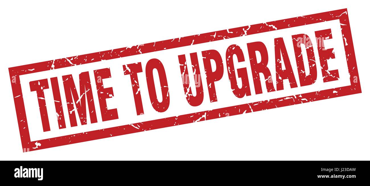 Time upgrade stamp square hi-res stock photography and images - Alamy