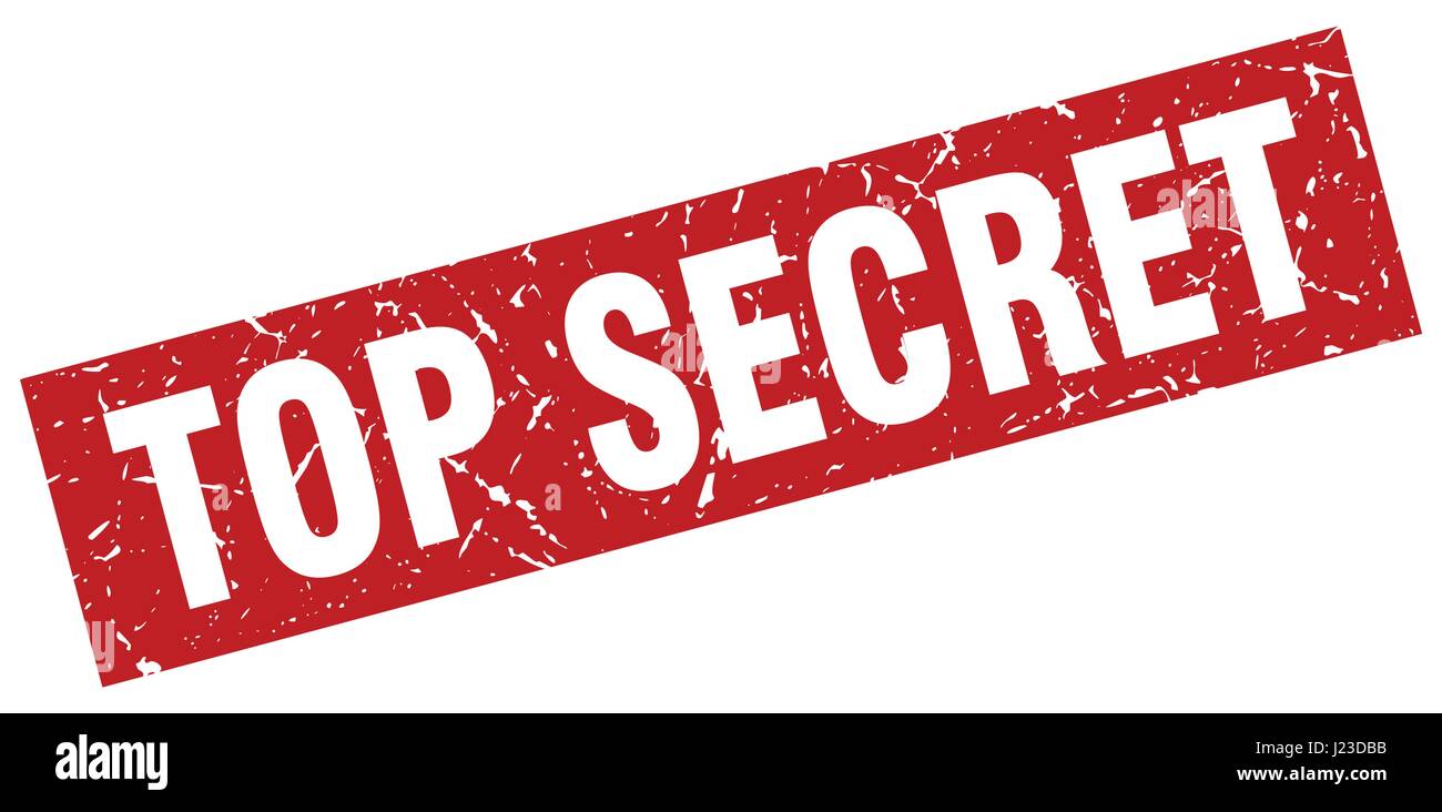 square grunge red top secret stamp Stock Vector Image & Art - Alamy