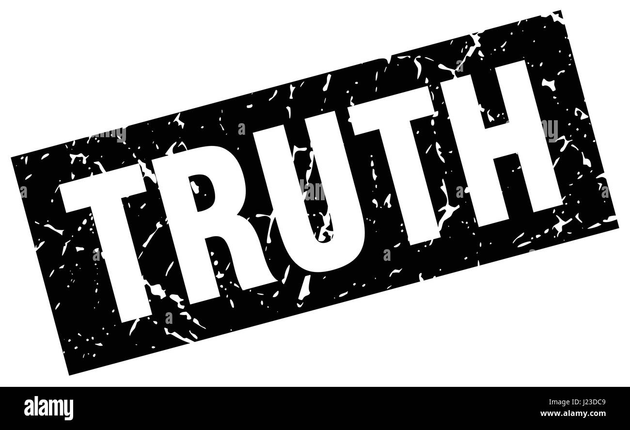 Truth sign grunge black Cut Out Stock Images & Pictures - Alamy