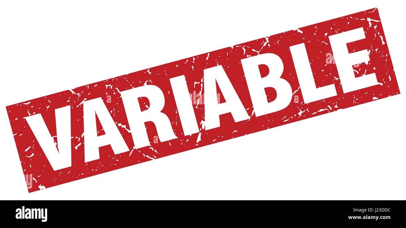 square grunge red variable stamp Stock Vector Image & Art - Alamy