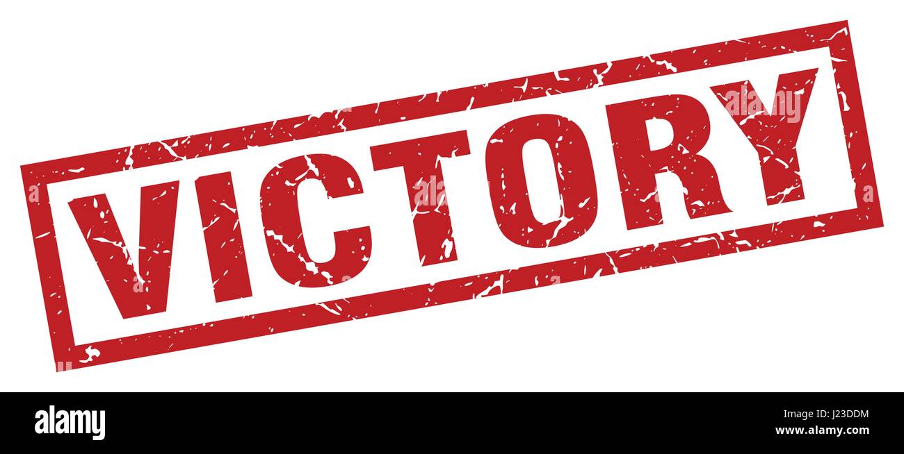 Victory square stamp grunge hi-res stock photography and images - Alamy