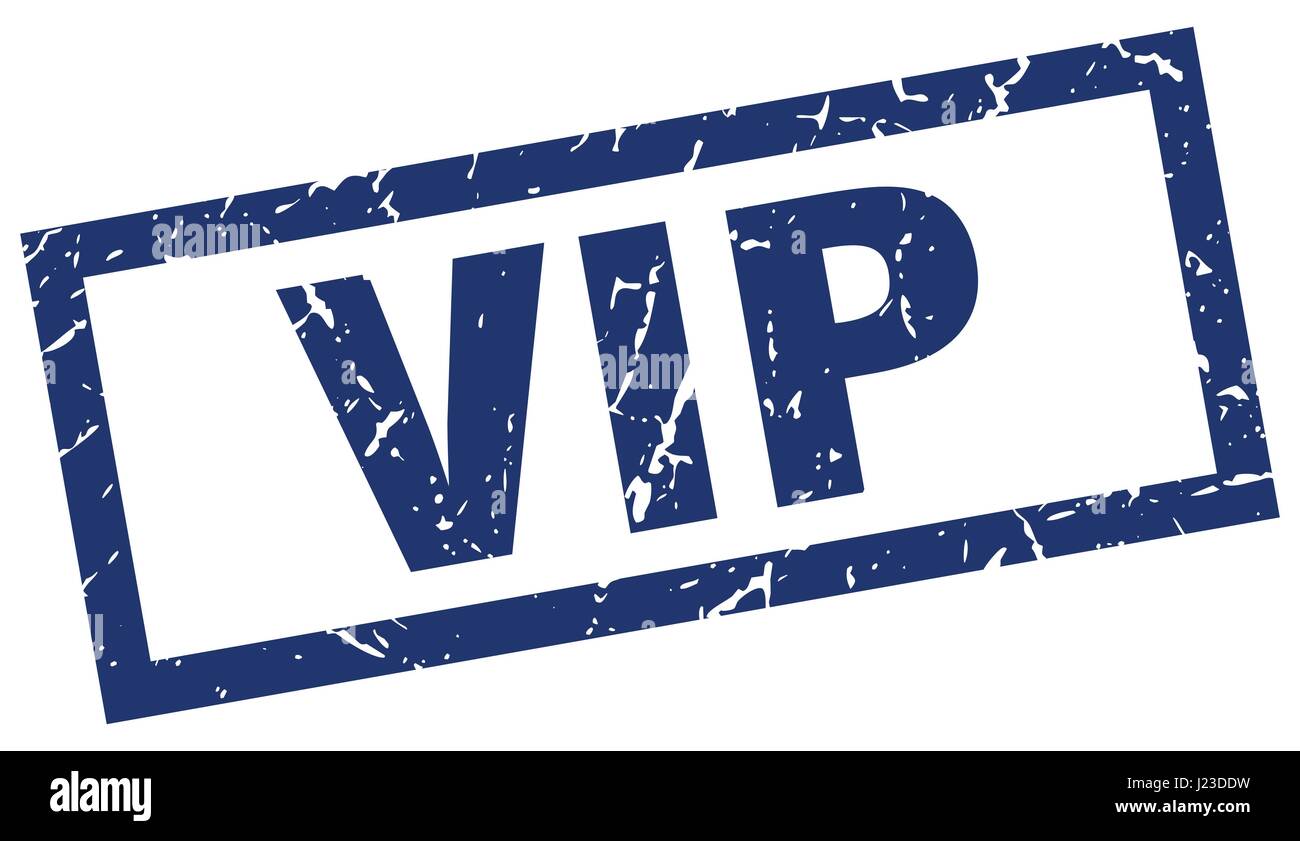 square grunge blue vip stamp Stock Vector Image & Art - Alamy