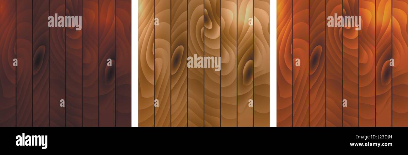 Wooden texture of three different tones. Vector illustration background ...