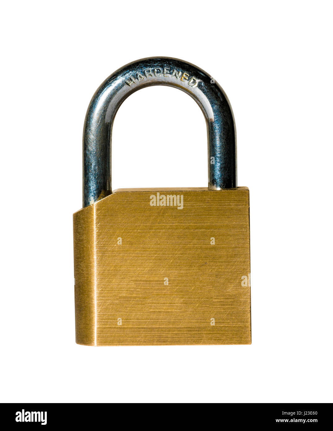Closed padlock on white background Stock Photo - Alamy