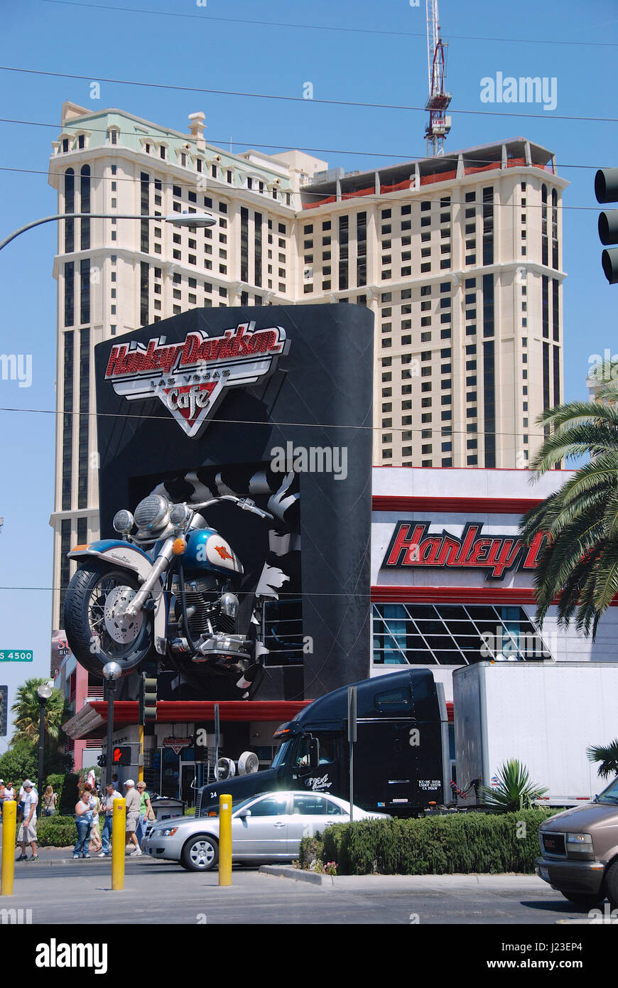Harley Davidson Cafe on the strip, Las Vegas, Nevada, USA Stock Photo ...