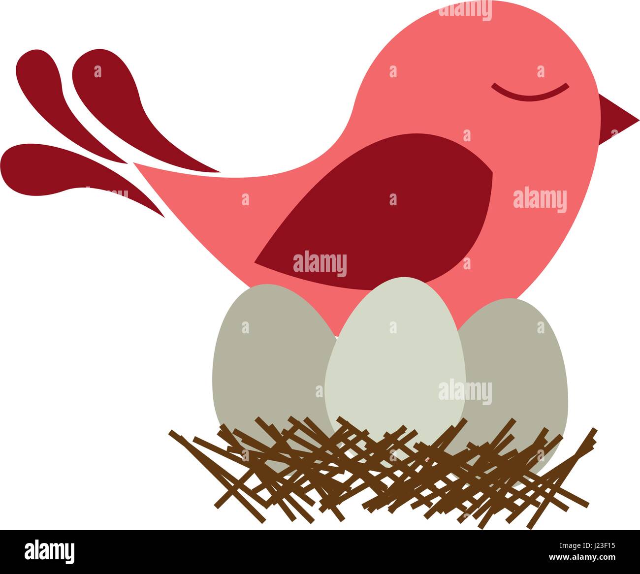 Bird Nest Stock Vector Images - Alamy