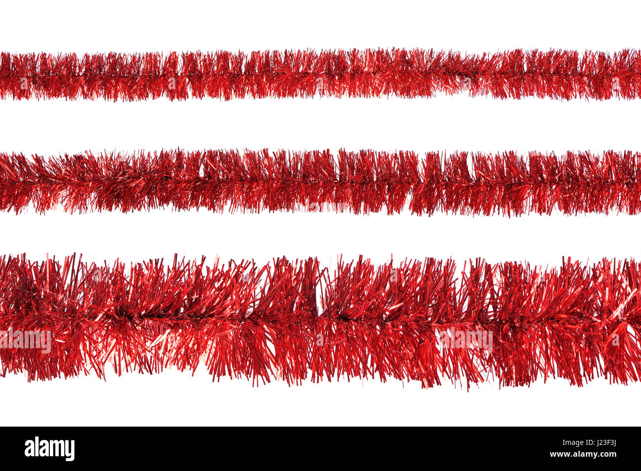 Strand of red tinsel hi-res stock photography and images - Alamy