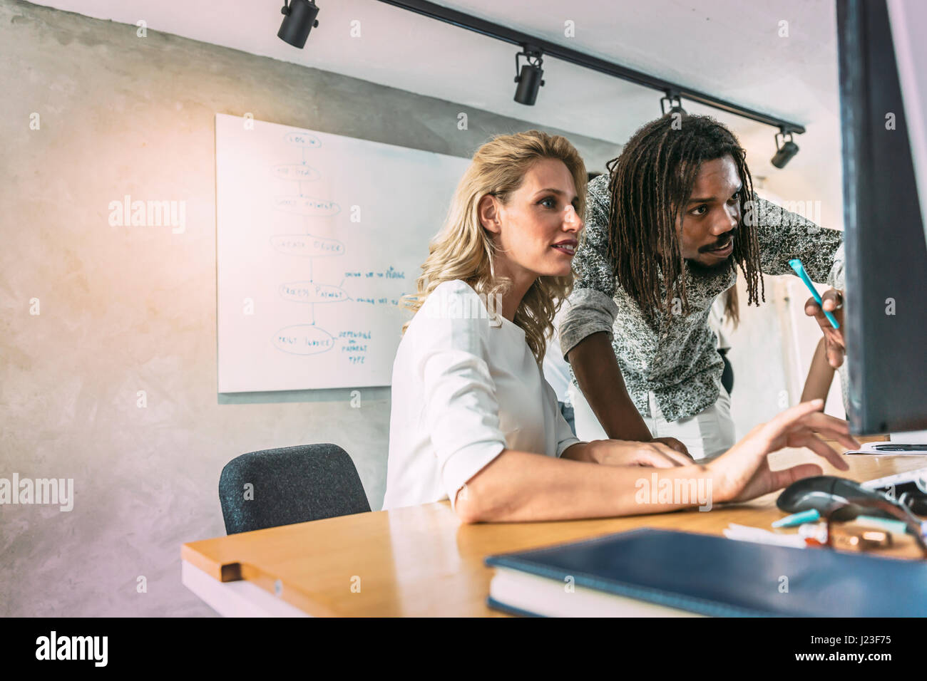 Woman engineer working new project hi-res stock photography and images ...