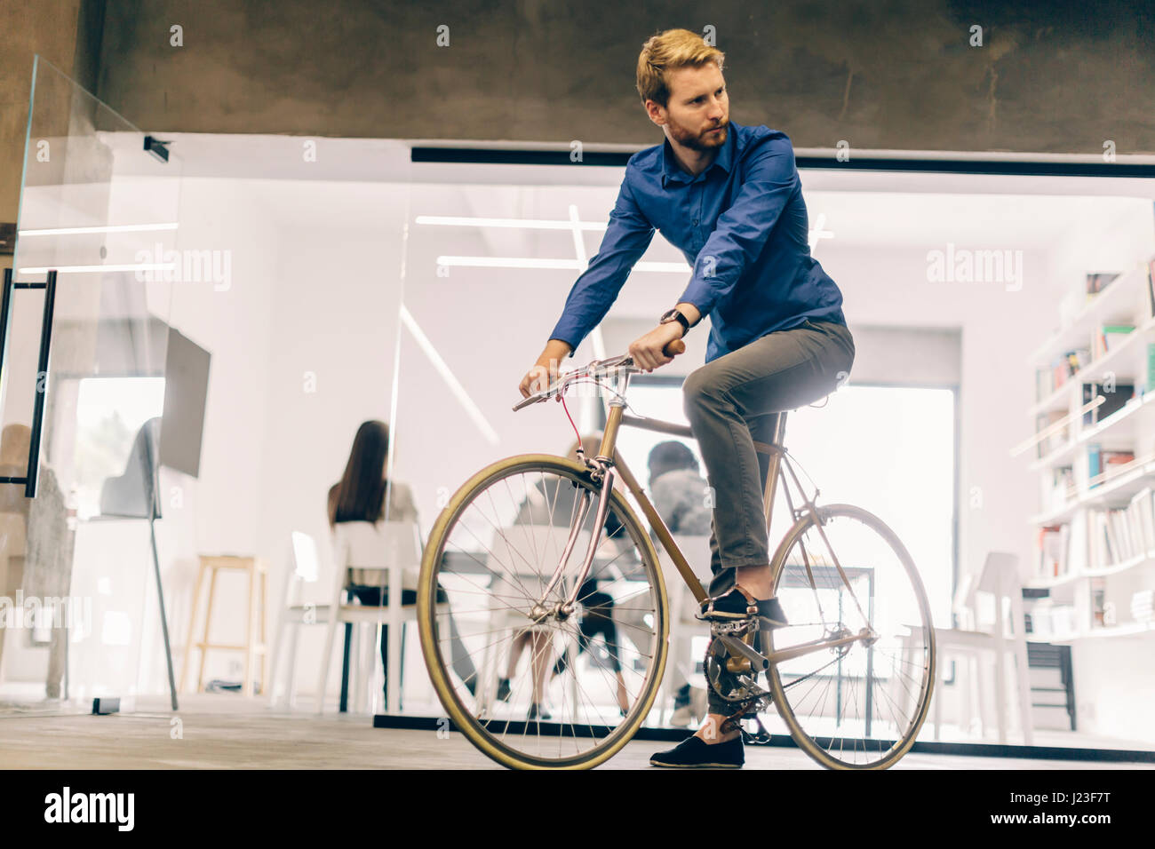 Cycling business men hi-res stock photography and images - Alamy