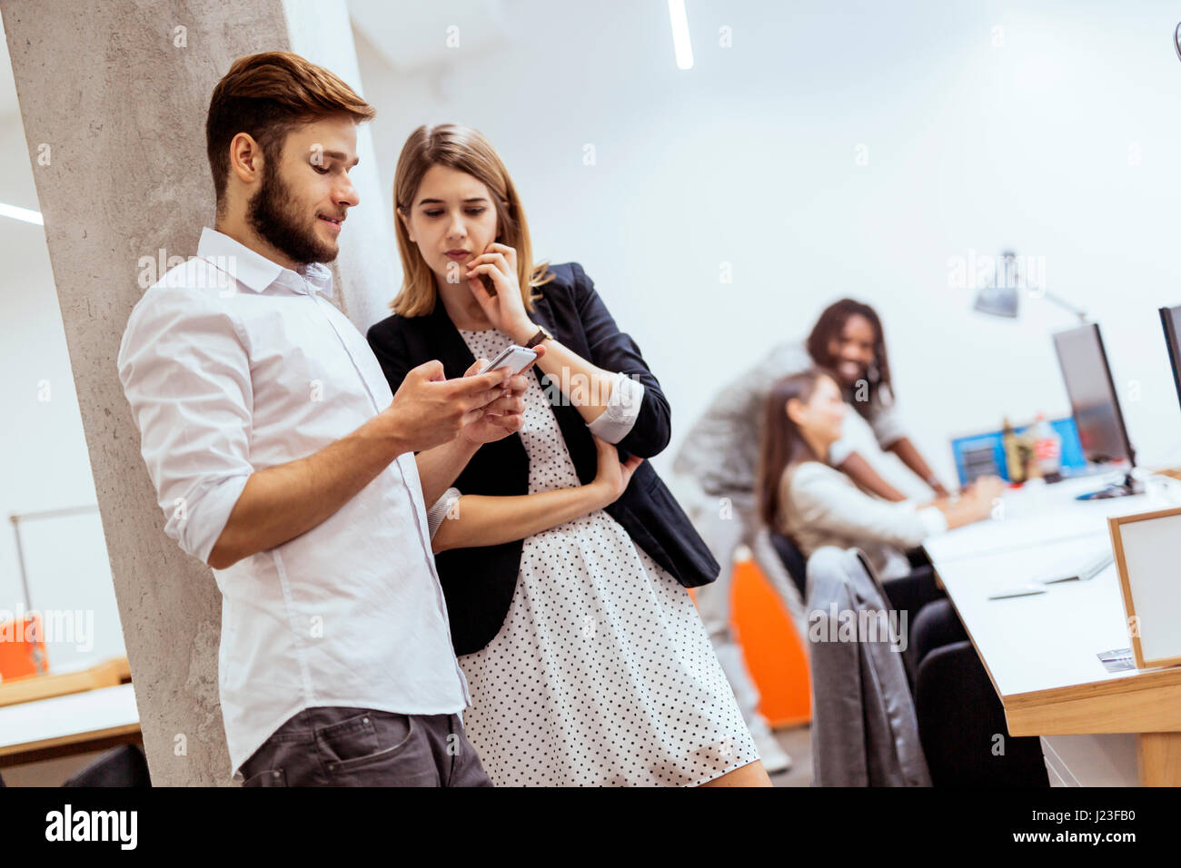 Female office colleagues hi-res stock photography and images - Alamy