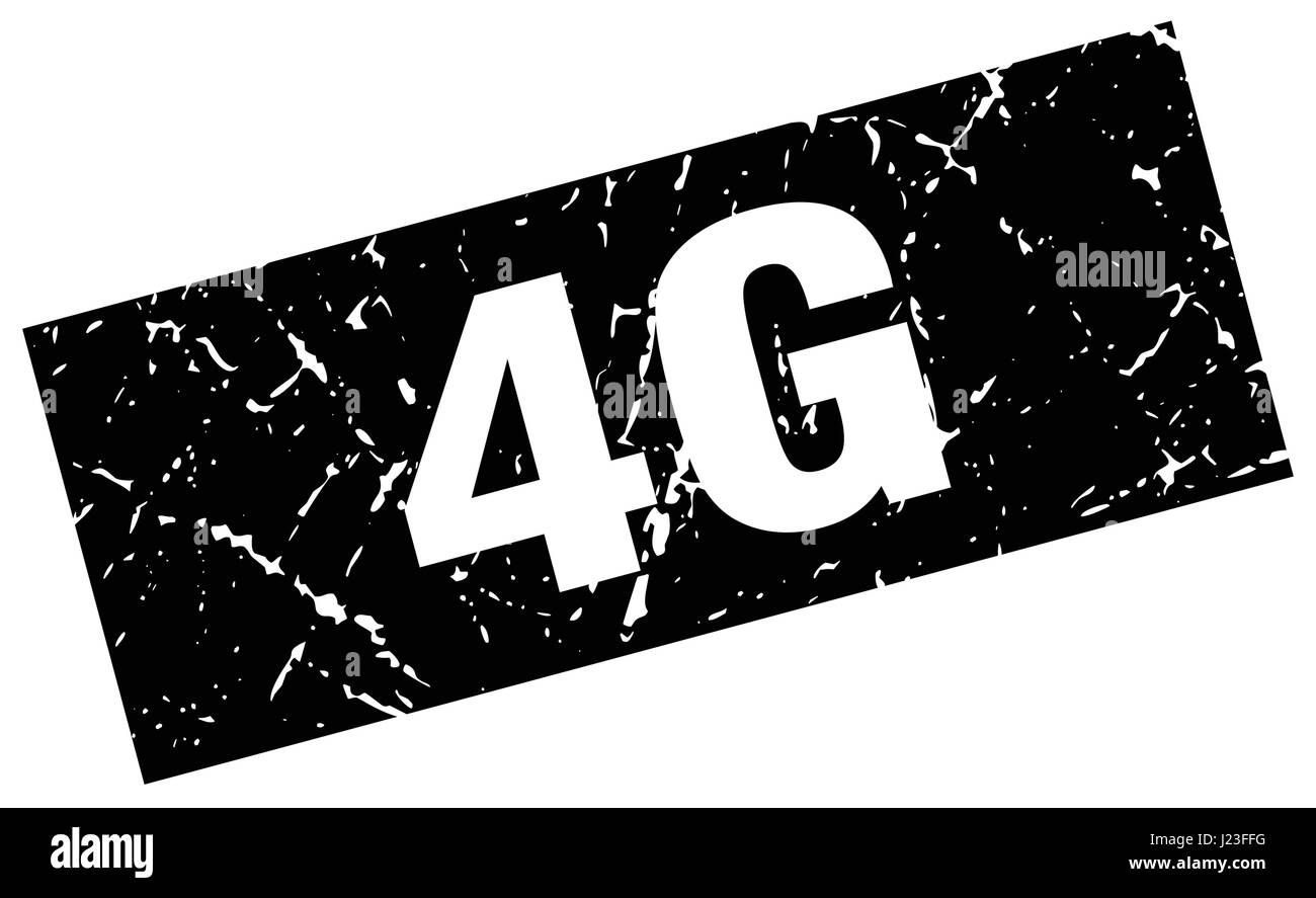 square grunge black 4g stamp Stock Vector Image & Art - Alamy