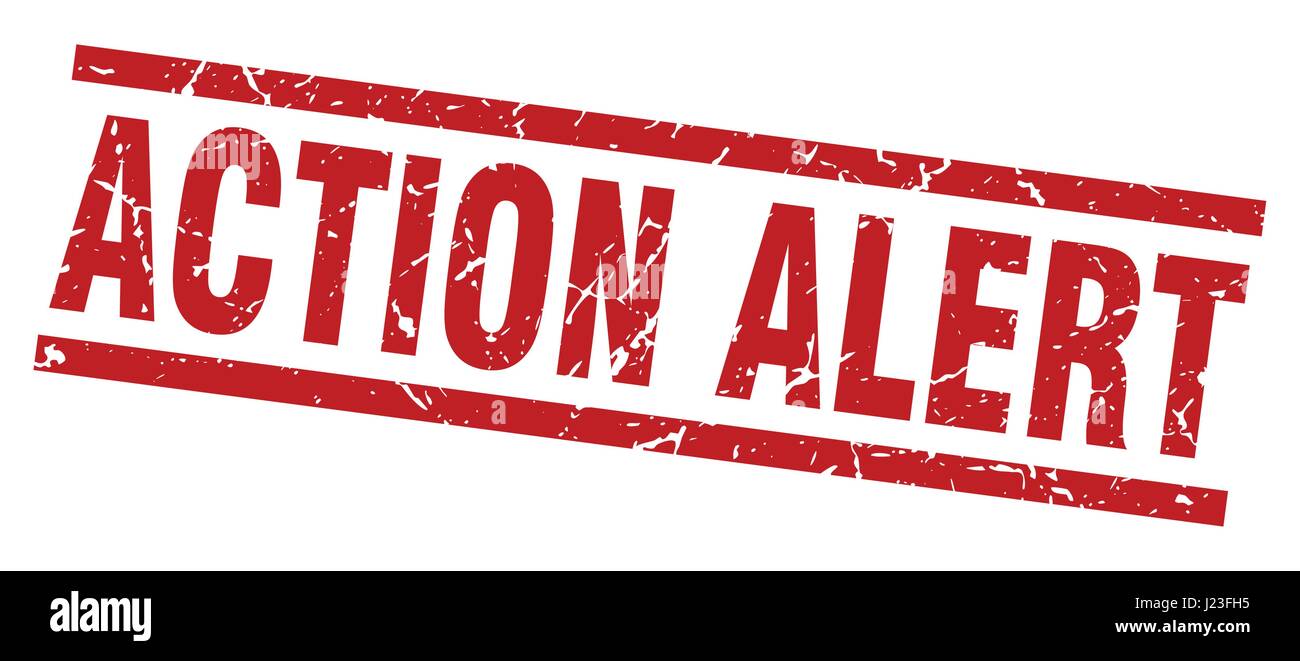 Action alert rubber stamp hi-res stock photography and images - Alamy