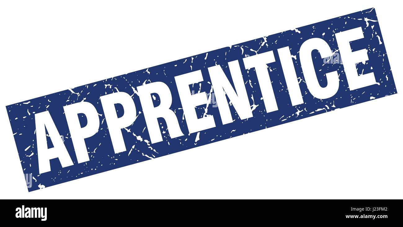 square grunge blue apprentice stamp Stock Vector Image & Art - Alamy