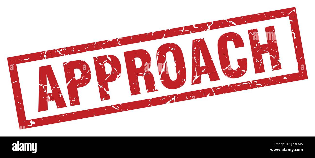 square grunge red approach stamp Stock Vector Image & Art - Alamy