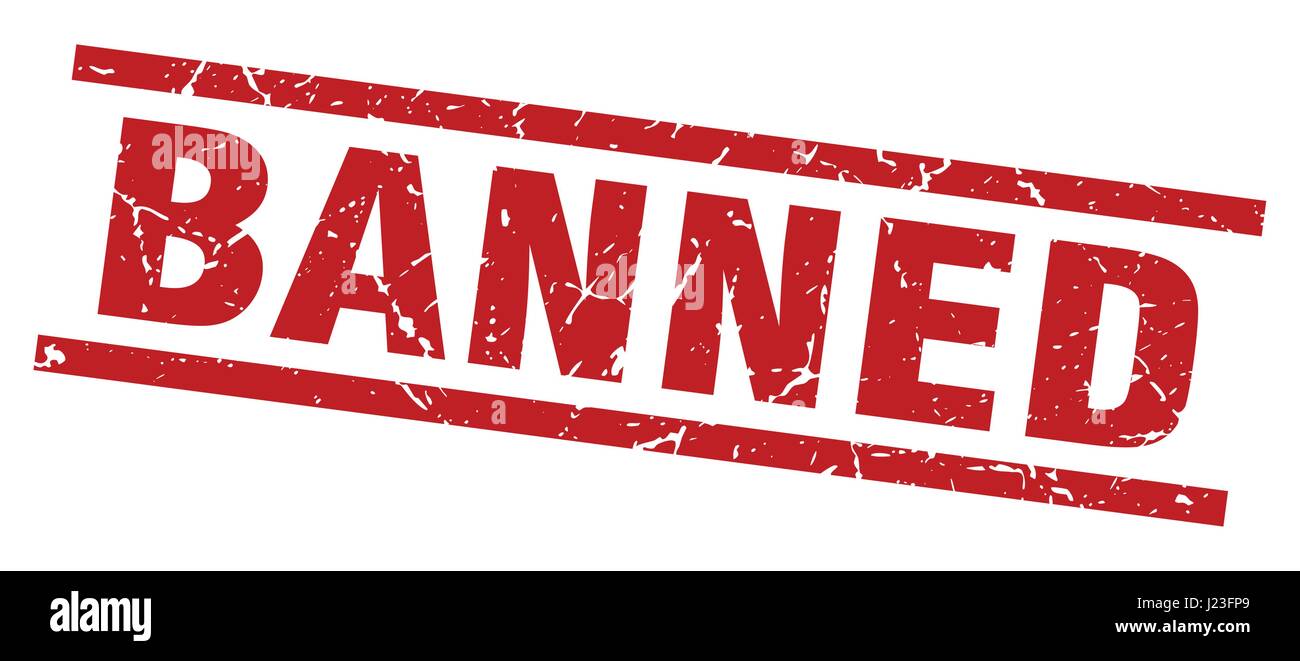 square grunge red banned stamp Stock Vector Image & Art - Alamy