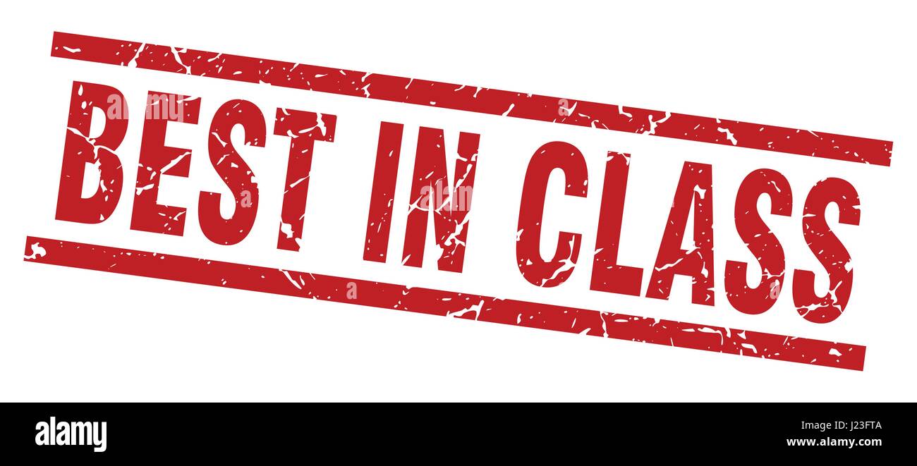 square grunge red best in class stamp Stock Vector Image & Art - Alamy