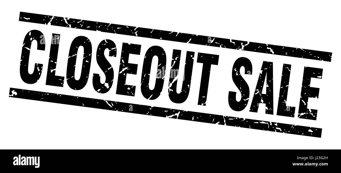 square grunge black closeout sale stamp Stock Vector Image & Art - Alamy