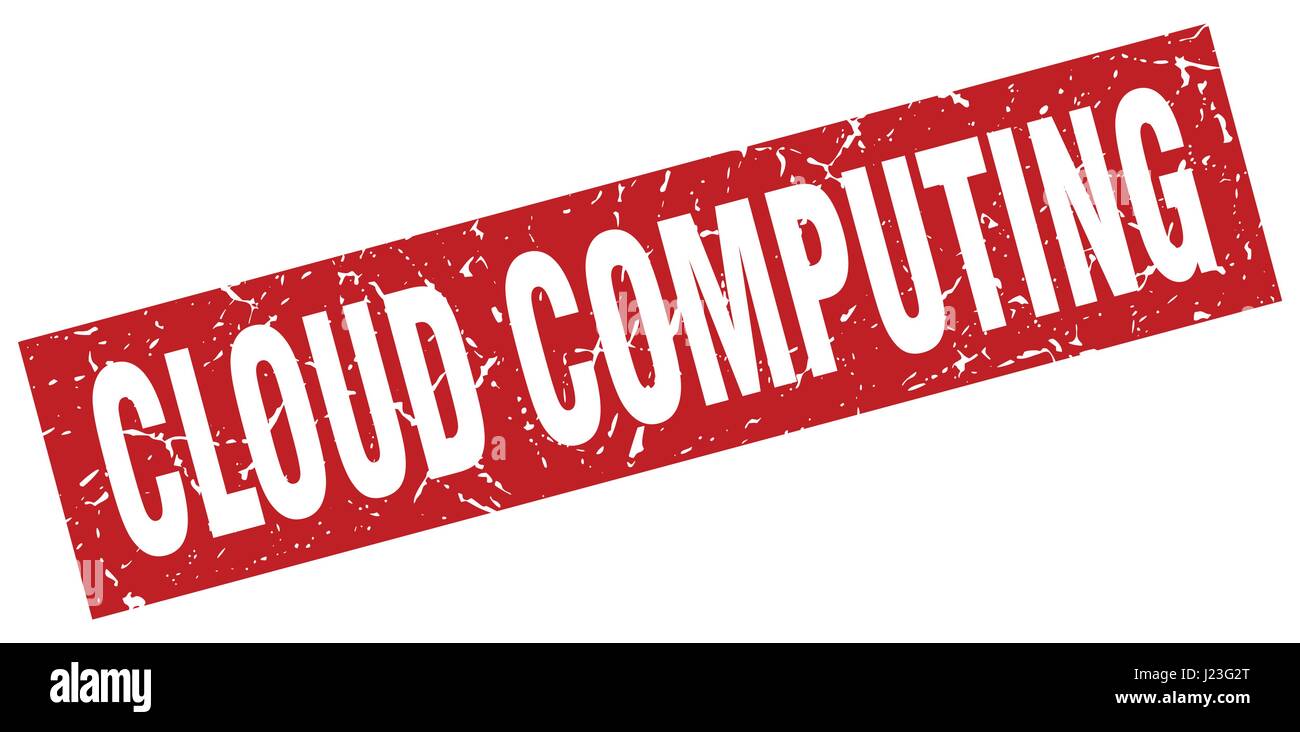square grunge red cloud computing stamp Stock Vector Image & Art - Alamy