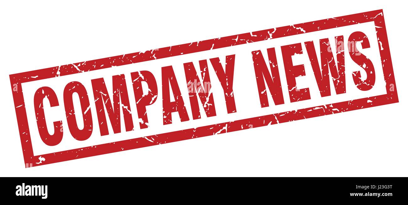 square grunge red company news stamp Stock Vector Image & Art - Alamy