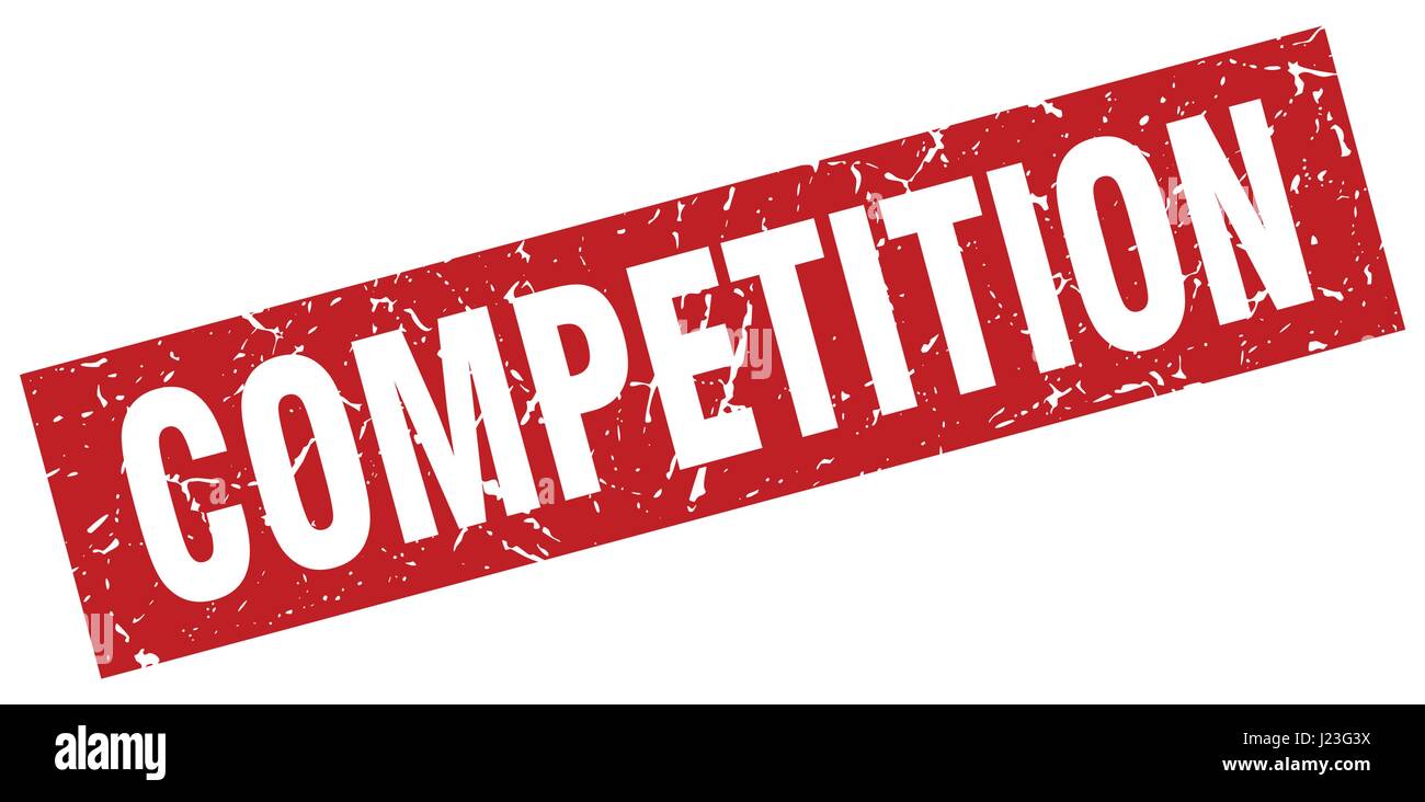 square grunge red competition stamp Stock Vector Image & Art - Alamy