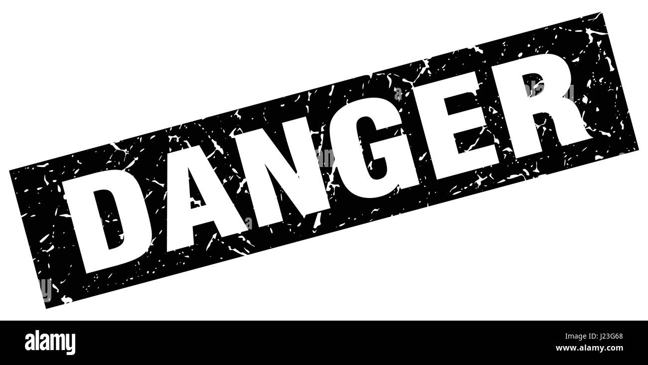 square grunge black danger stamp Stock Vector Image & Art - Alamy