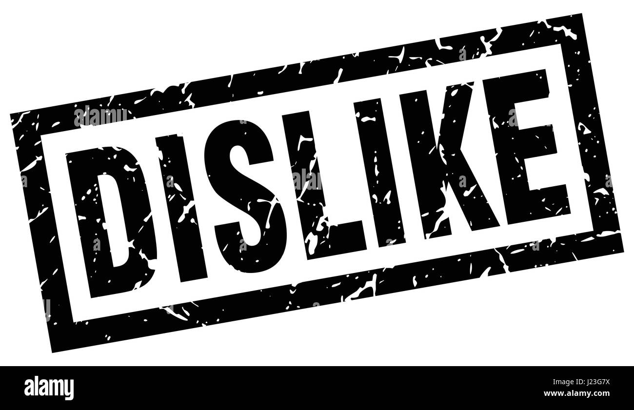 square grunge black dislike stamp Stock Vector Image & Art - Alamy