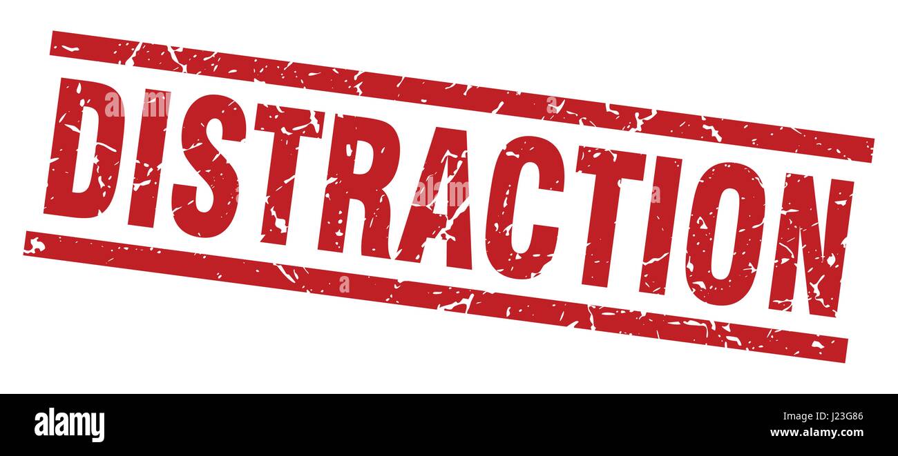 Distraction square grunge stamp hi-res stock photography and images - Alamy