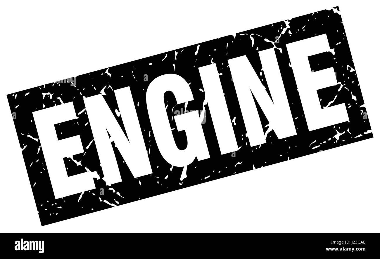 square grunge black engine stamp Stock Vector Image & Art - Alamy