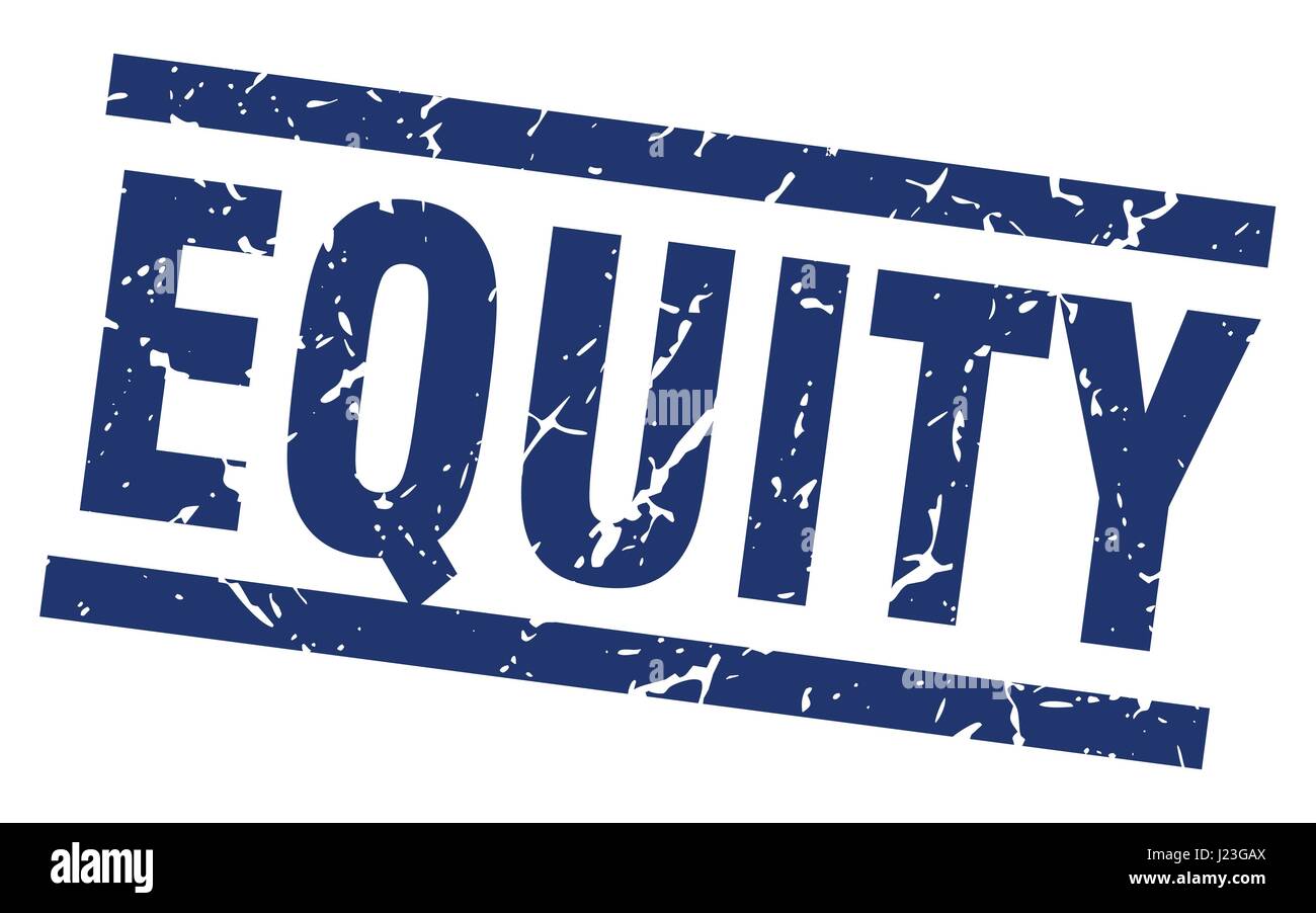 square grunge blue equity stamp Stock Vector Image & Art - Alamy