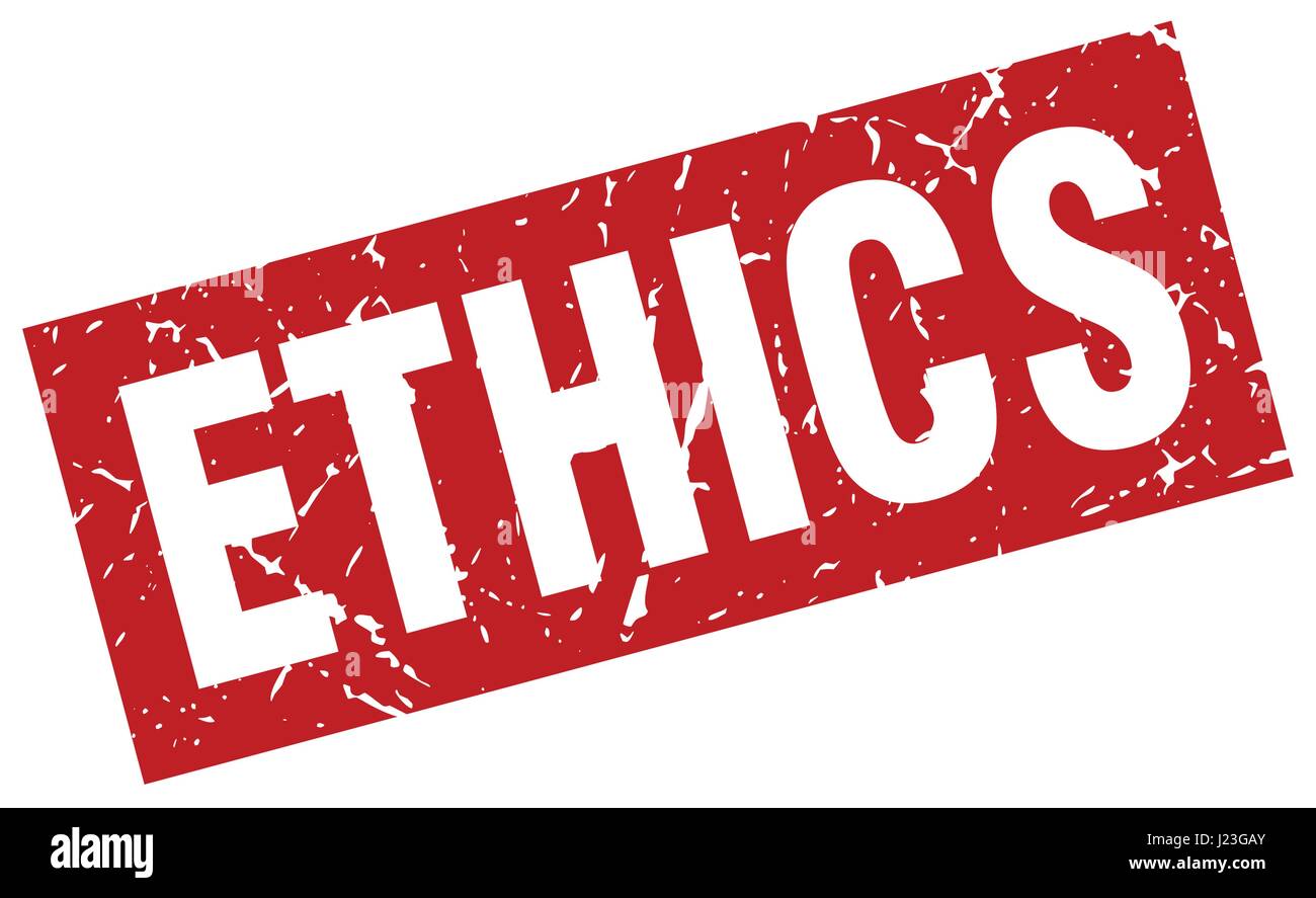square grunge red ethics stamp Stock Vector Image & Art - Alamy