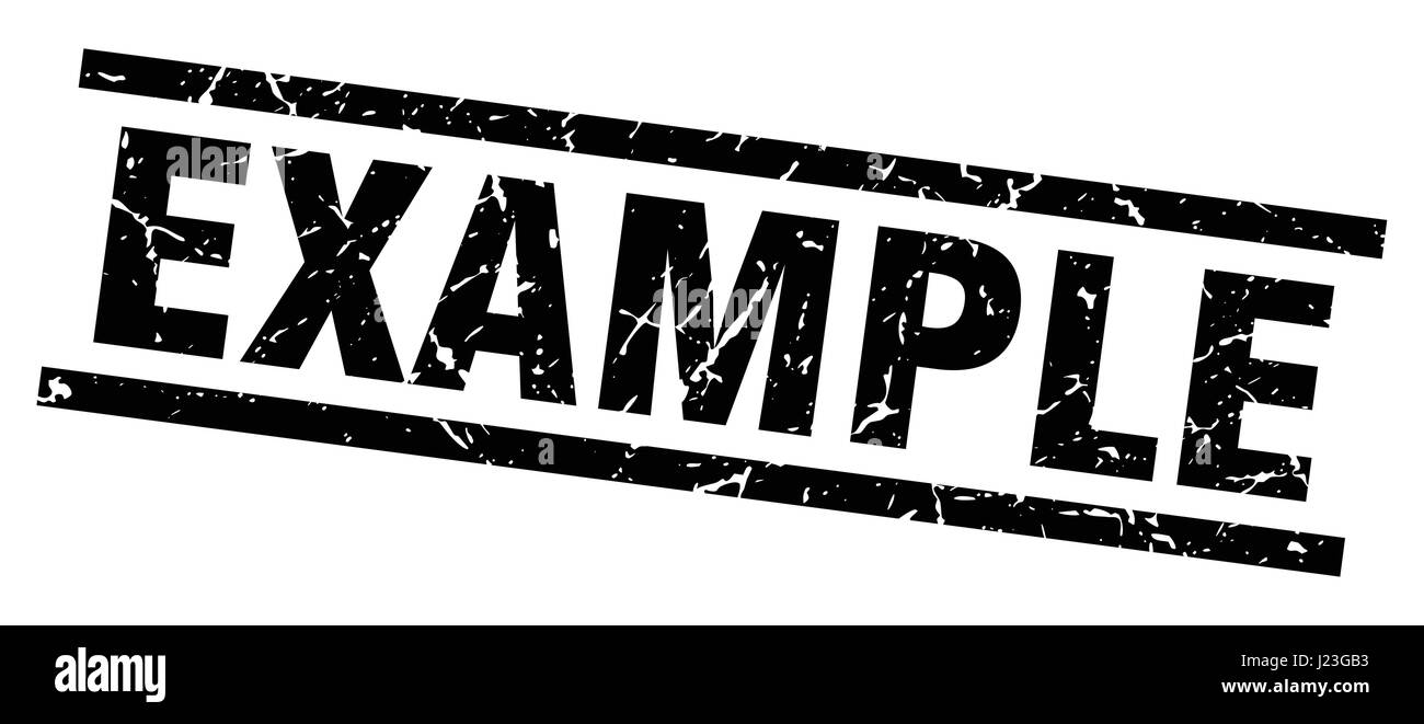 square grunge black example stamp Stock Vector Image & Art - Alamy