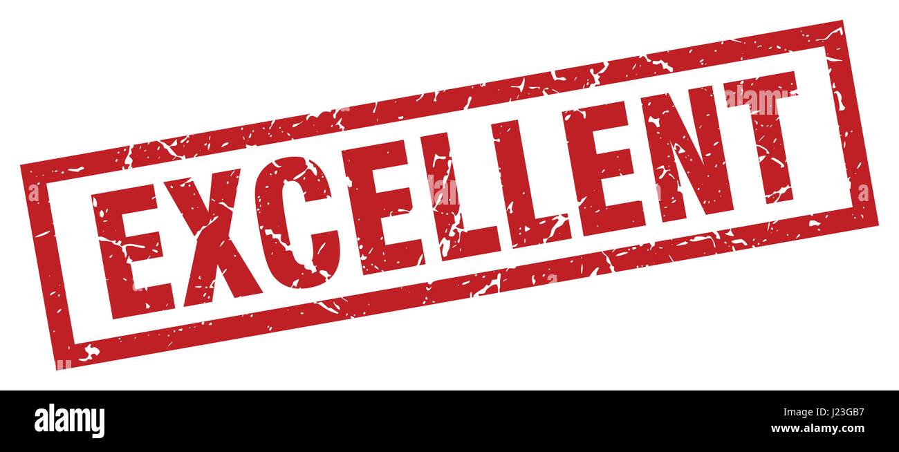 square grunge red excellent stamp Stock Vector Image & Art - Alamy