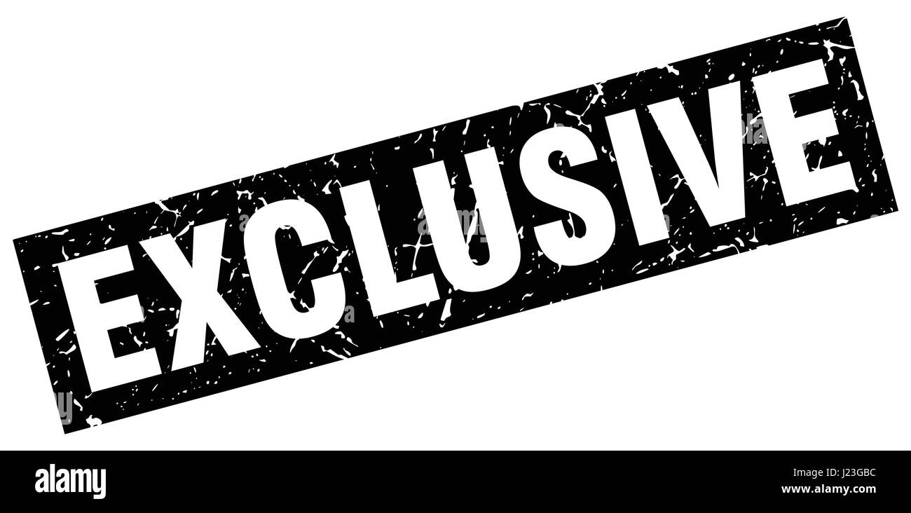 square grunge black exclusive stamp Stock Vector Image & Art - Alamy