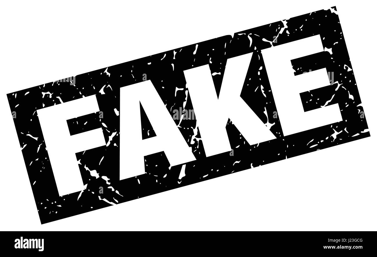 square grunge black fake stamp Stock Vector Image & Art - Alamy
