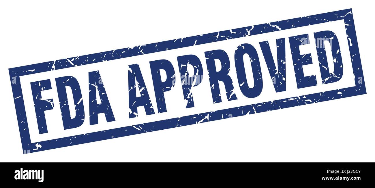 square grunge blue fda approved stamp Stock Vector Image & Art - Alamy