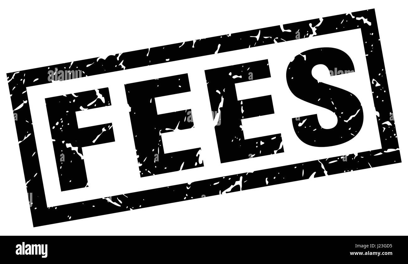 square grunge black fees stamp Stock Vector Image & Art - Alamy