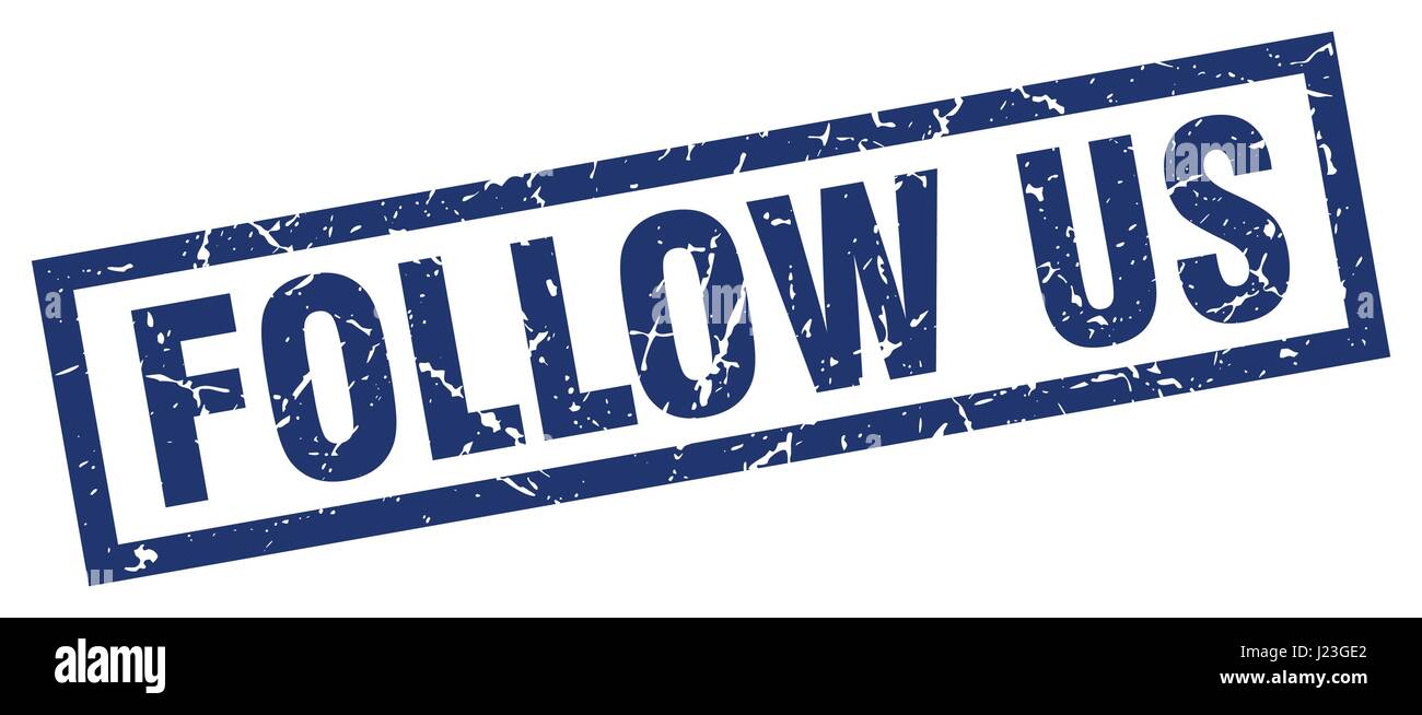 Follow us stamp Stock Vector Images - Alamy