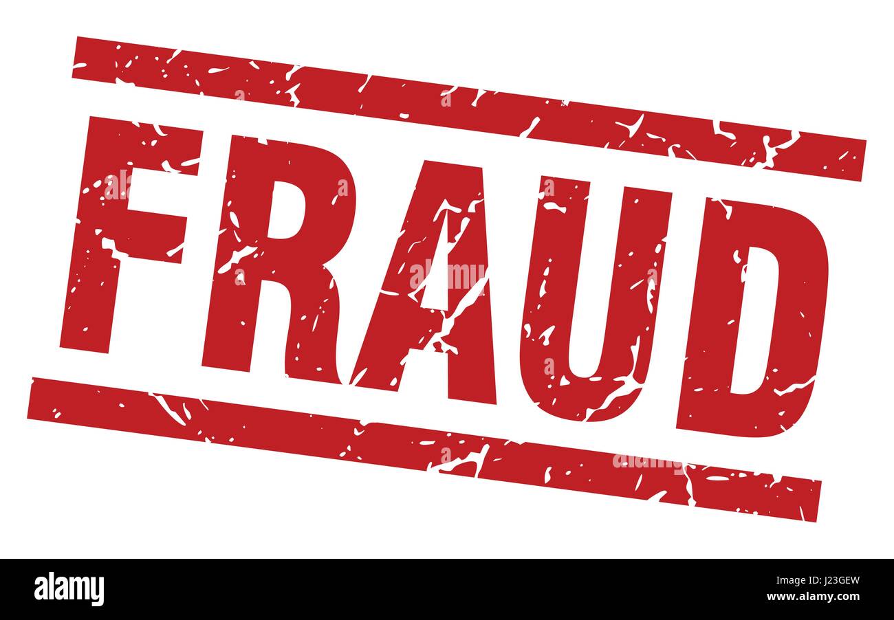 square grunge red fraud stamp Stock Vector Image & Art - Alamy