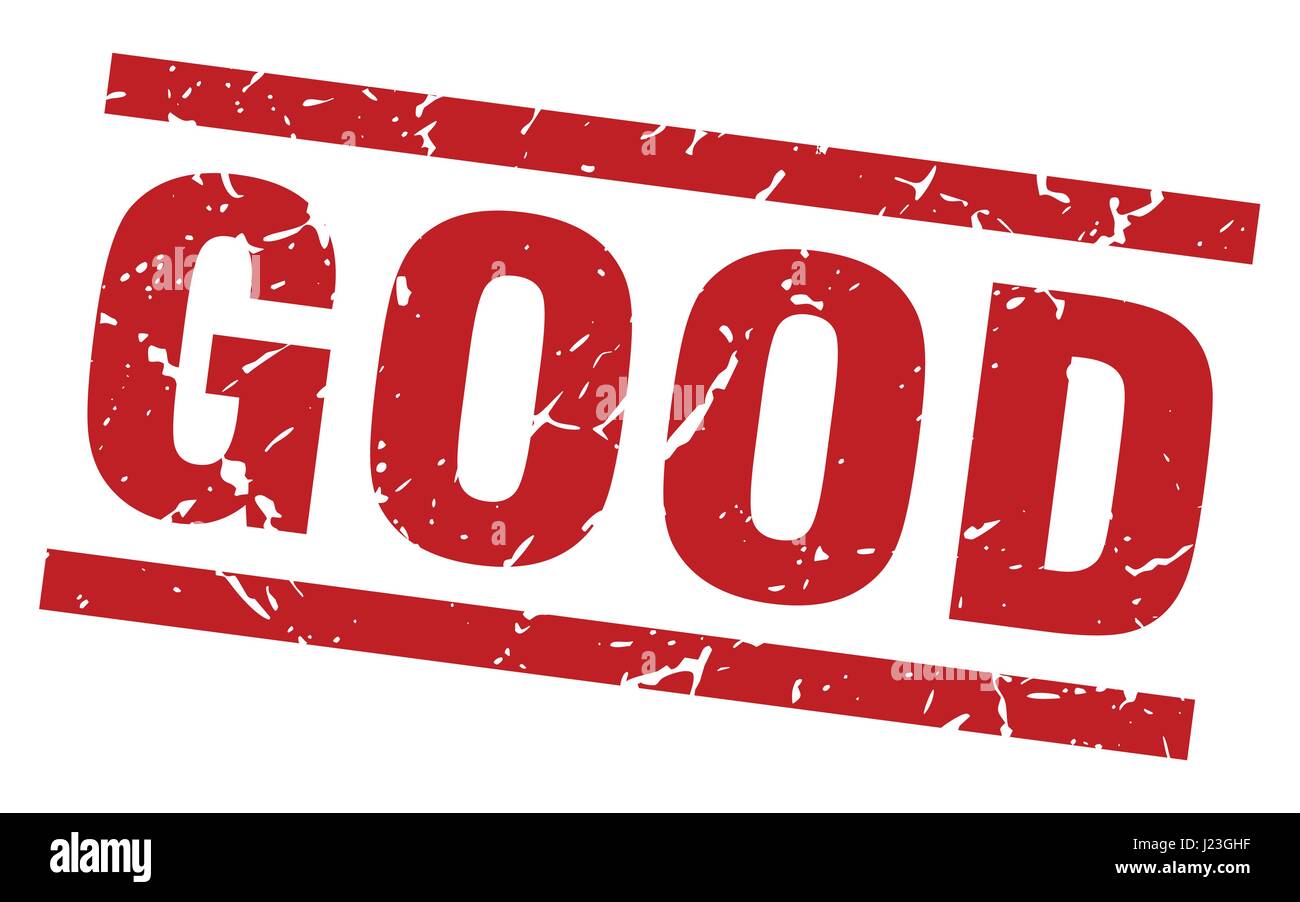 square grunge red good stamp Stock Vector Image & Art - Alamy
