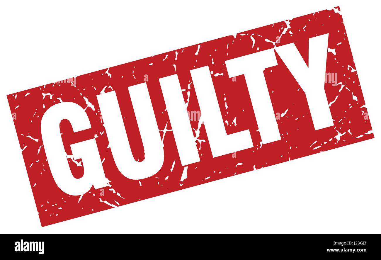 square grunge red guilty stamp Stock Vector Image & Art - Alamy