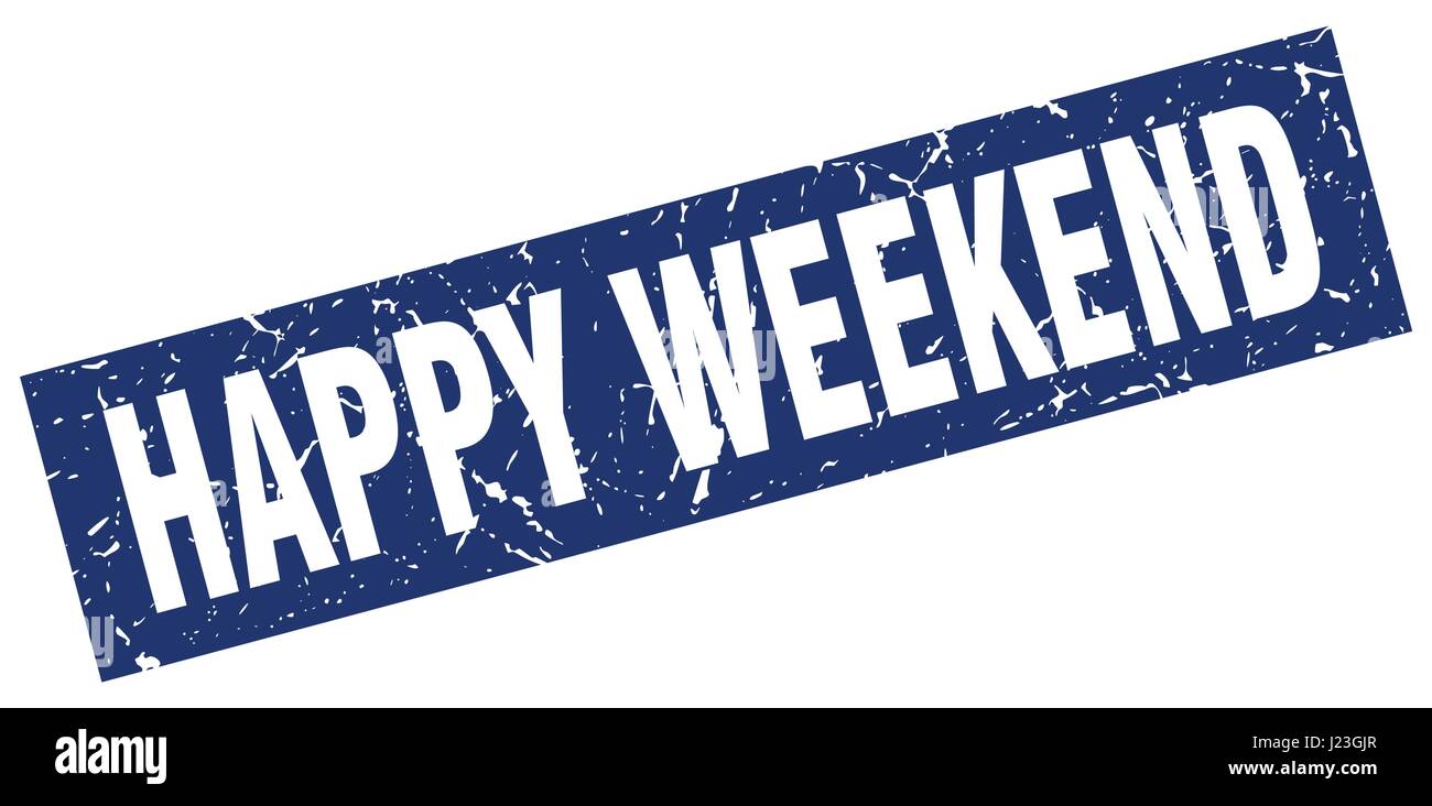 Weekend stamp label square hi-res stock photography and images - Alamy